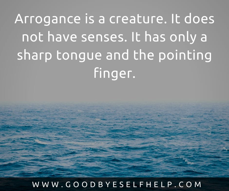 55 Quotes about Arrogance to Make You Think - Goodbye Self Help