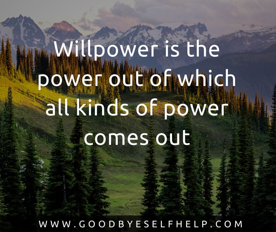 31 Willpower Quotes (Thought-Provoking) - Goodbye Self Help