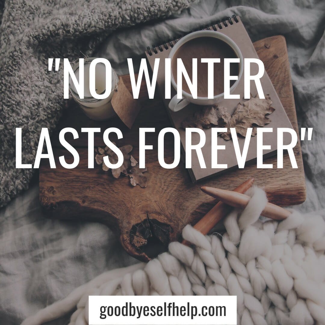 31+ Winter Inspirational Quotes to Motivate You - Goodbye Self Help
